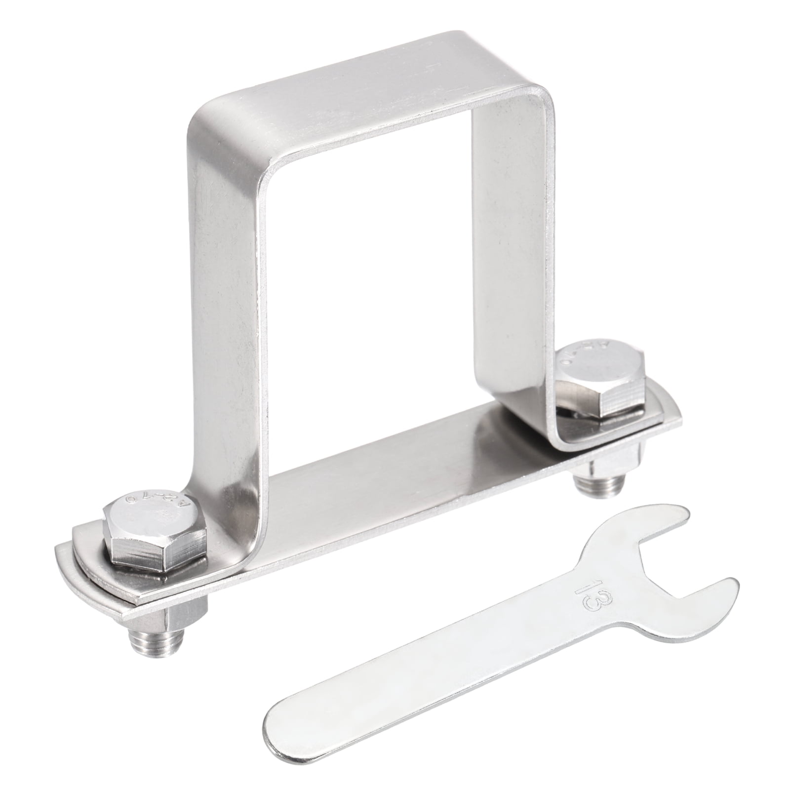 Uxcell U Shape Square Tube Clamp, 40x60mm U Shaped Bracket 304 ...