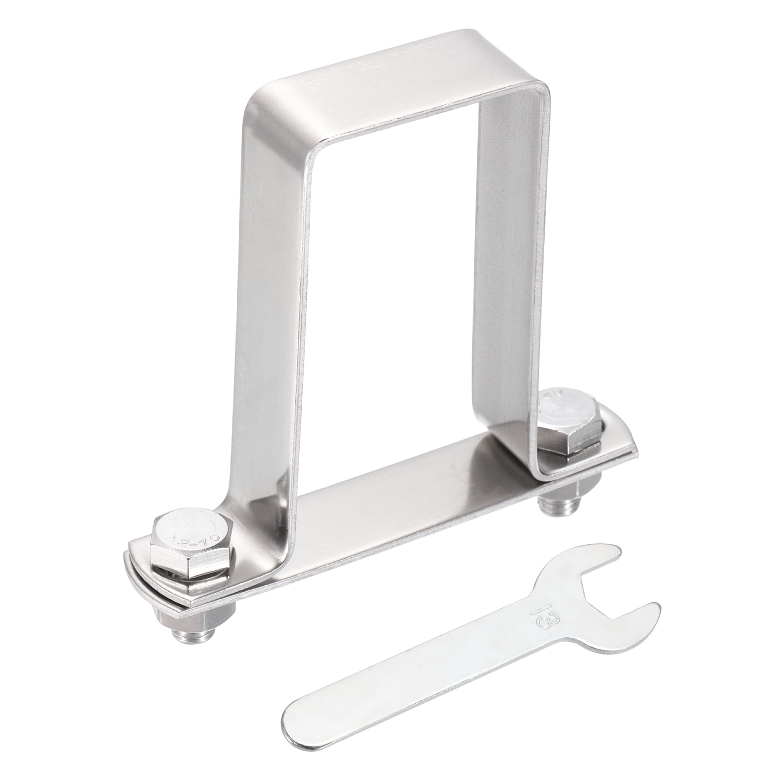 Uxcell U Shape Square Tube Clamp, 40x80mm U Shaped Bracket 304 ...