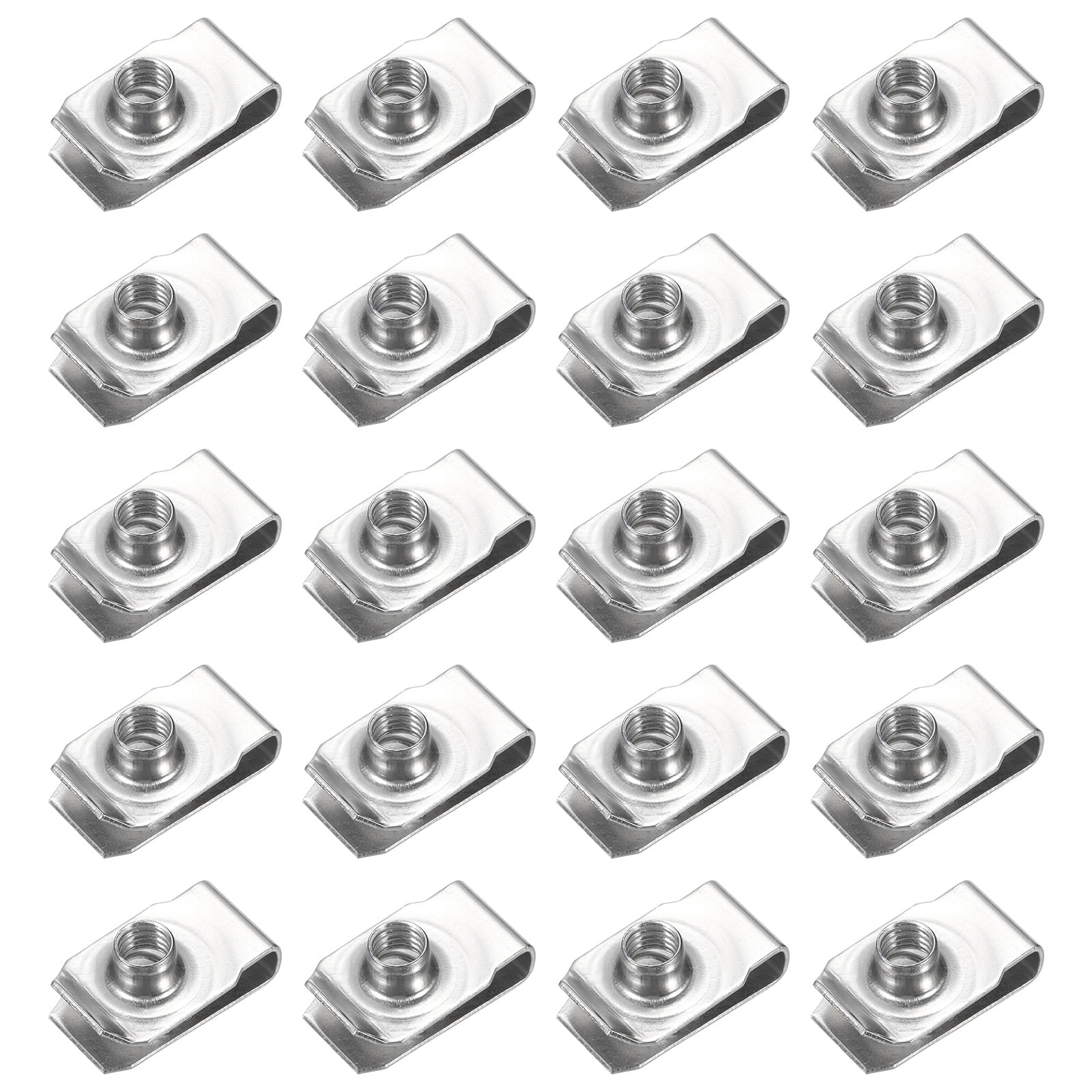 Uxcell U-Style Clip-On Nut, Regular Extruded U-Nut U-Type Fasteners ...