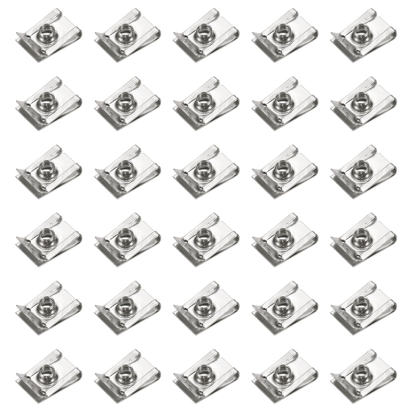 Uxcell U-Style Clip-On Nut, Regular Extruded U-Nut U-Type Fasteners ...