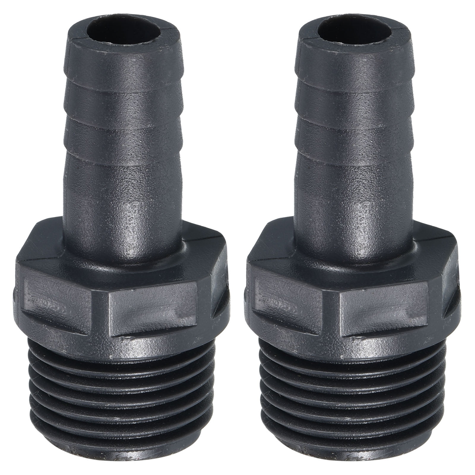 Uxcell Barb Hose Fitting Barbed Male Thread Pipe Connector Adapter 12mm ...