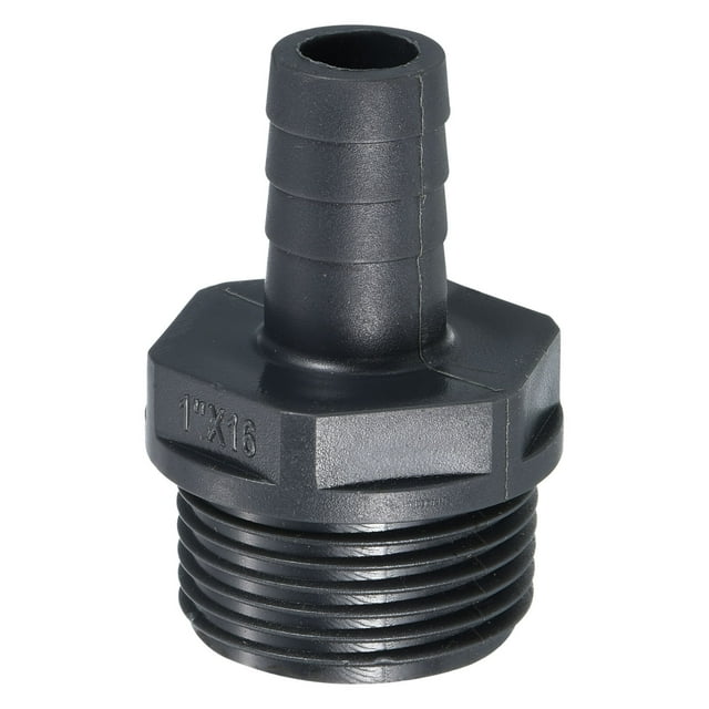 Uxcell UPVC Barb Hose Fitting 16mm Barbed G1 Male Thread Pipe Connector ...