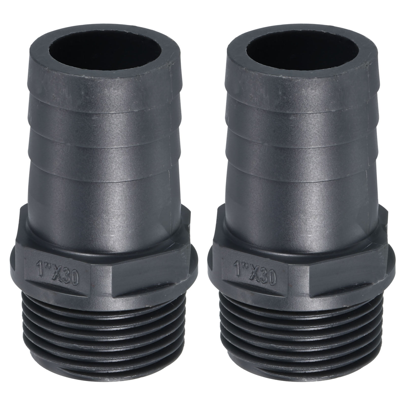 Uxcell UPVC Barb Hose Fitting 30mm Barbed G1 Male Thread Pipe Connector ...