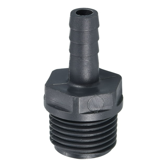 Uxcell UPVC Barb Hose Fitting 8mm Barbed G1/2 Male Thread Pipe Connector Adapter Gray - Walmart.com