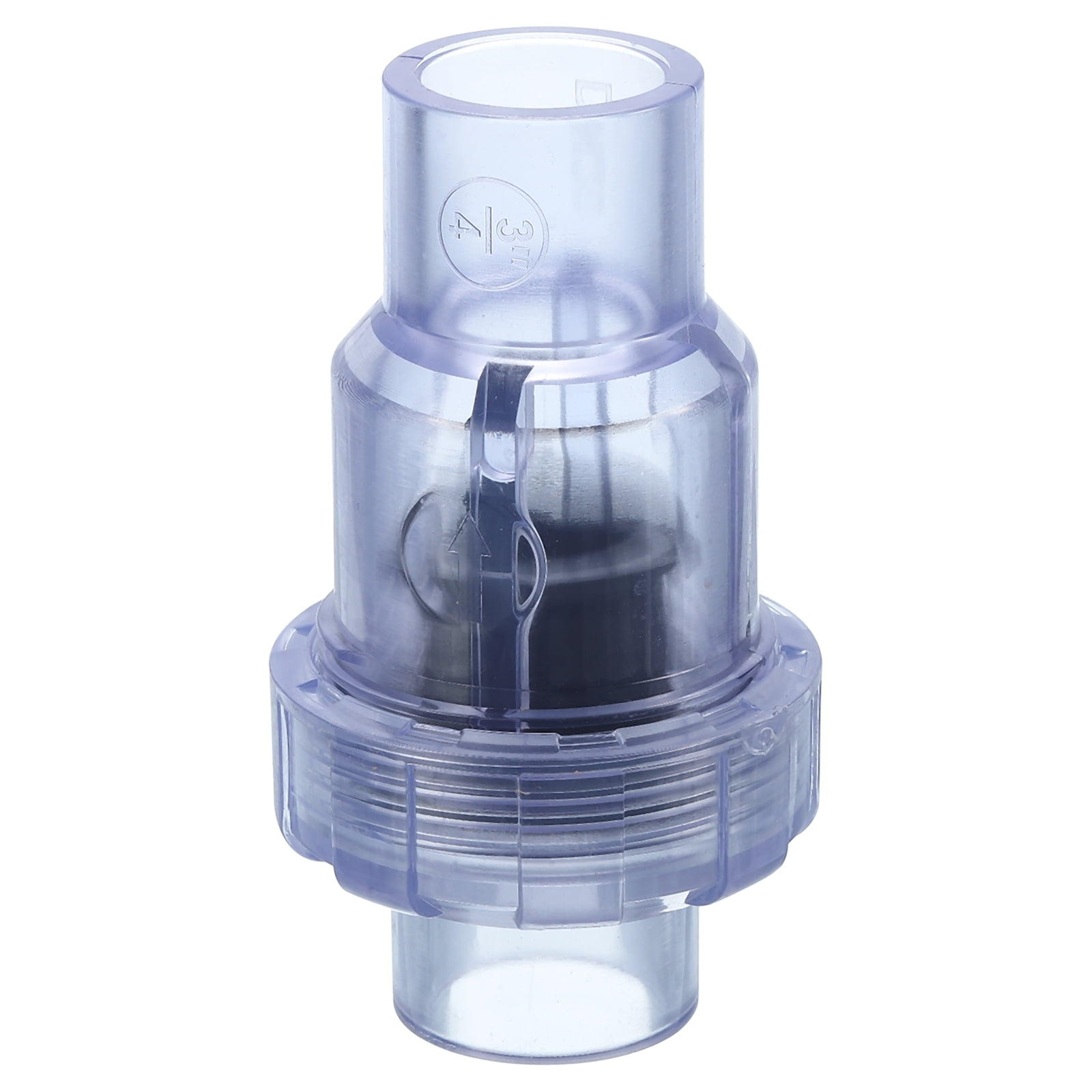 Uxcell UPVC Check Valve, Single Union Check Valve Slip Swing No-return ...
