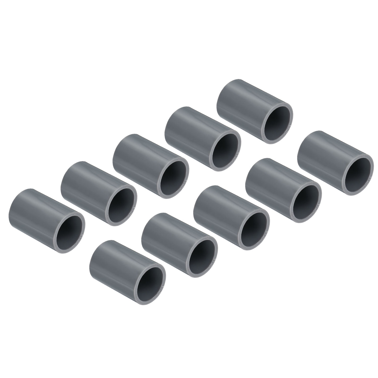Uxcell UPVC Pipe Fitting 0.79 Inch Socket, 10 Pack Straight Coupling ...