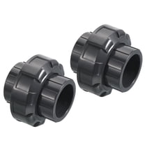 Uxcell UPVC Pipe Fitting 16mm Socket, 4 Pack Straight Coupling, Dark ...