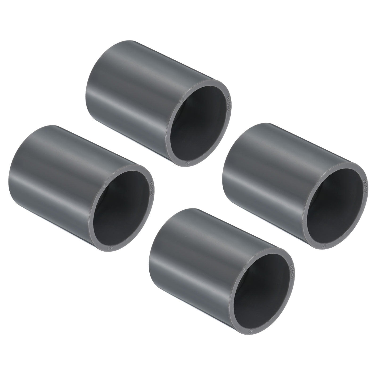 Uxcell UPVC Pipe Fitting 1.26 Inch Socket, 4 Pack Straight Coupling ...