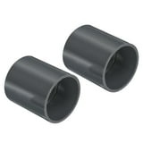 Uxcell UPVC Pipe Fitting 1.97 Inch Socket, 2 Pack Straight Coupling ...
