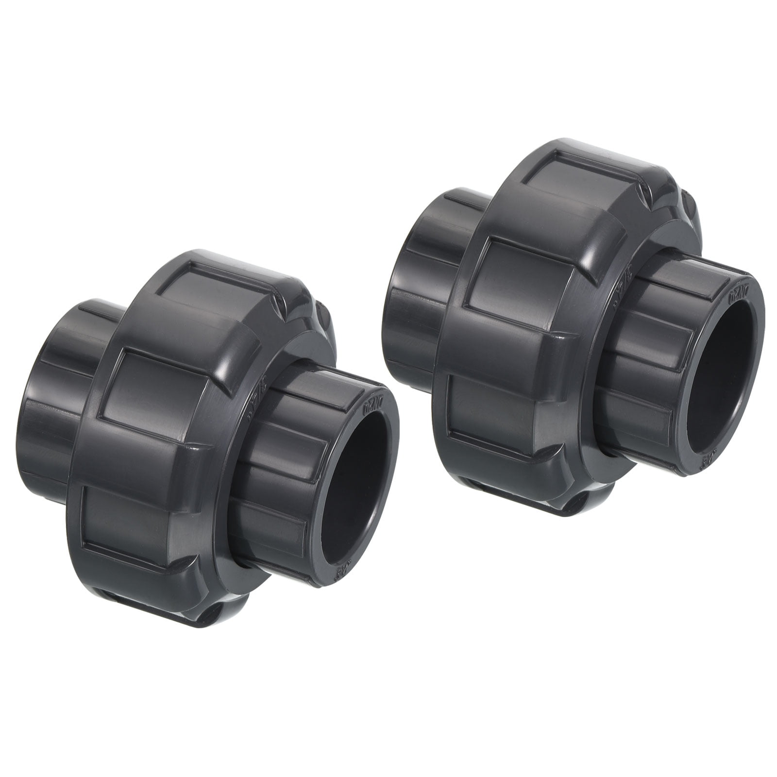 Uxcell UPVC Pipe Fitting 3/4" Socket Straight Joint Union Connector ...
