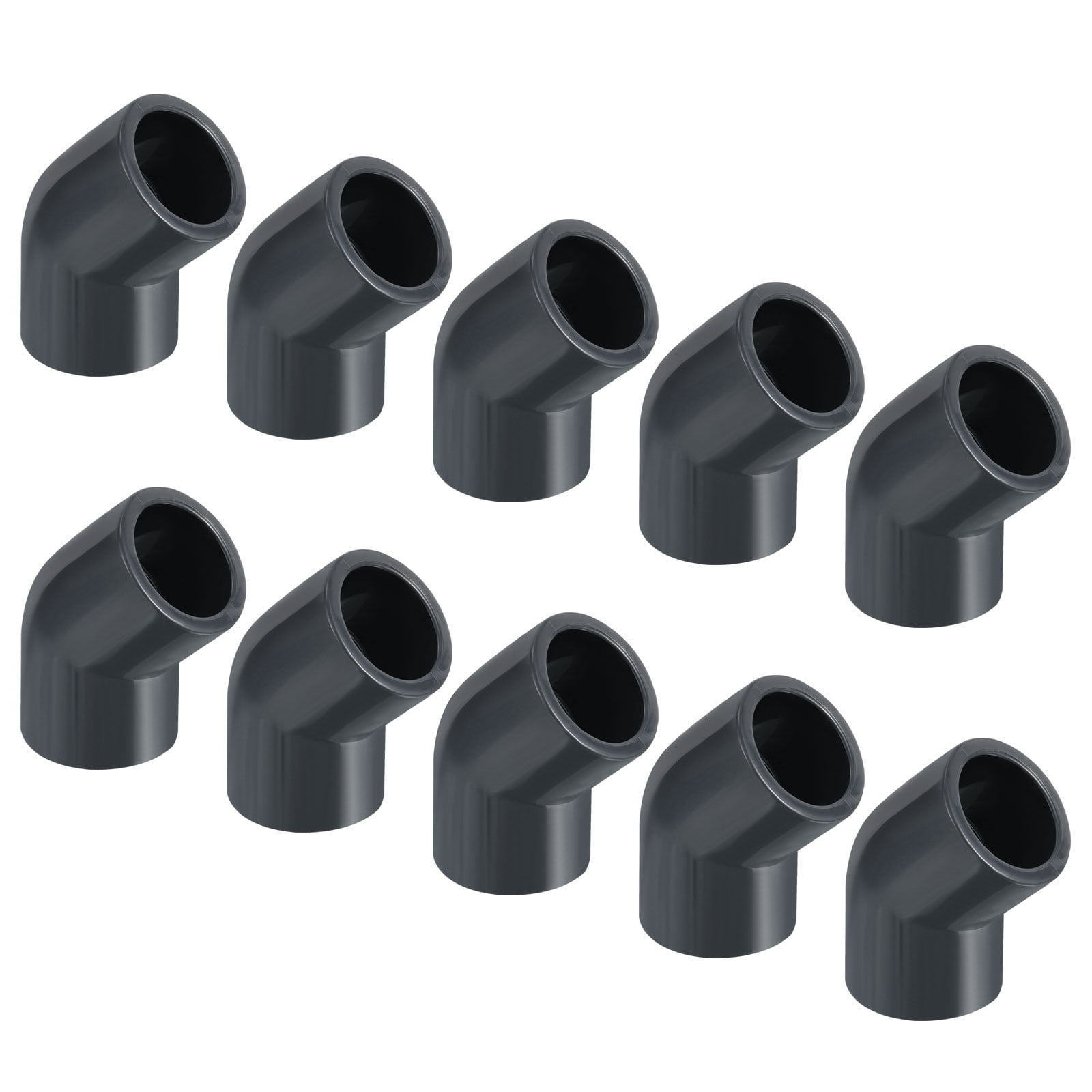 Uxcell UPVC Pipe Fitting 45 Degree Elbow Pipe Adapter 20mm 1/2" Slip ...