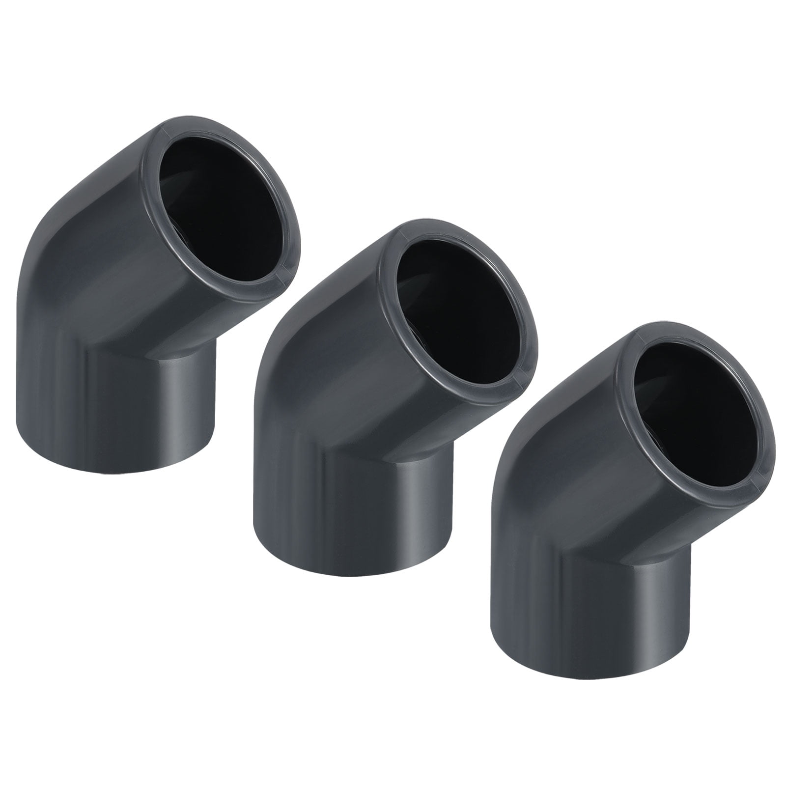 Uxcell UPVC Pipe Fitting 45 Degree Elbow Pipe Adapter 20mm 1/2" Slip ...