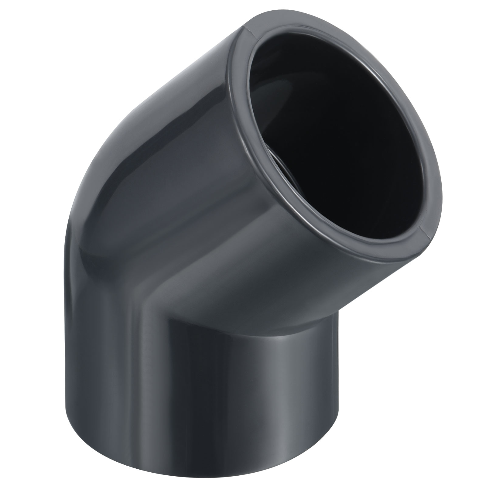 Uxcell UPVC Pipe Fitting 45 Degree Elbow Pipe Adapter 40mm 1-1/4" Slip ...