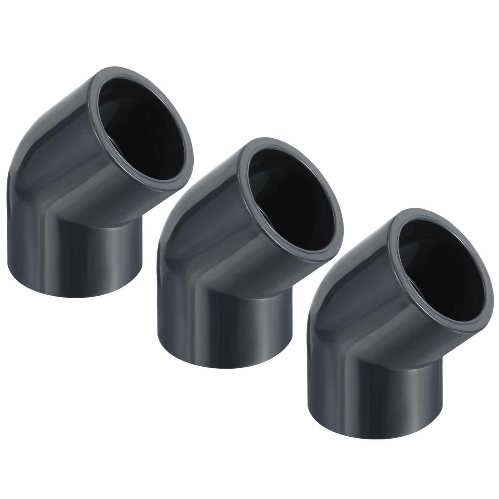 Uxcell UPVC Pipe Fitting 45 Degree Elbow Pipe Adapter 40mm 1-1/4" Slip ...