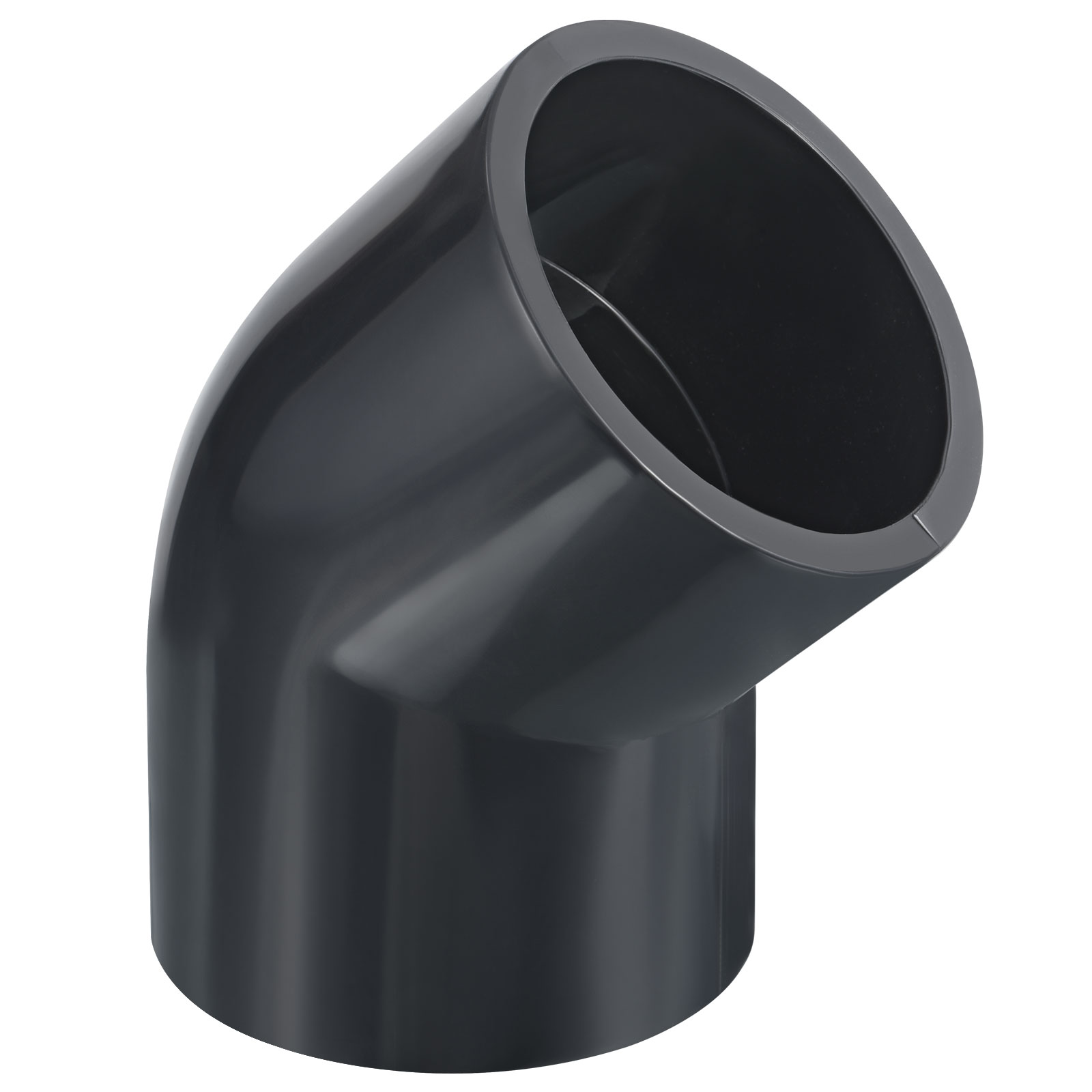 Uxcell UPVC Pipe Fitting 45 Degree Elbow Pipe Adapter 75mm 2-1/2" Slip ...