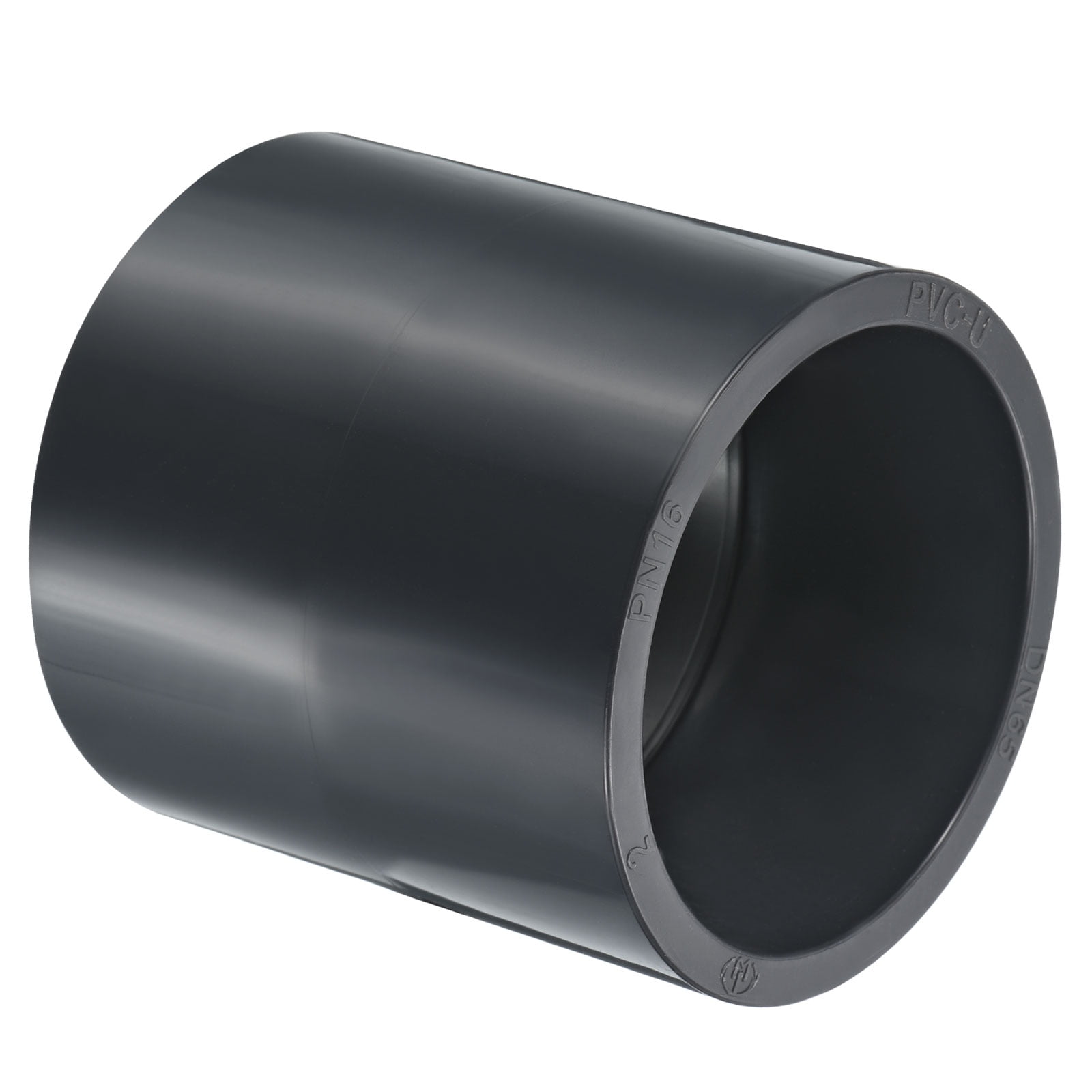 Uxcell UPVC Pipe Fitting 75mm Socket, 1 Pack Straight Couplings, Dark ...