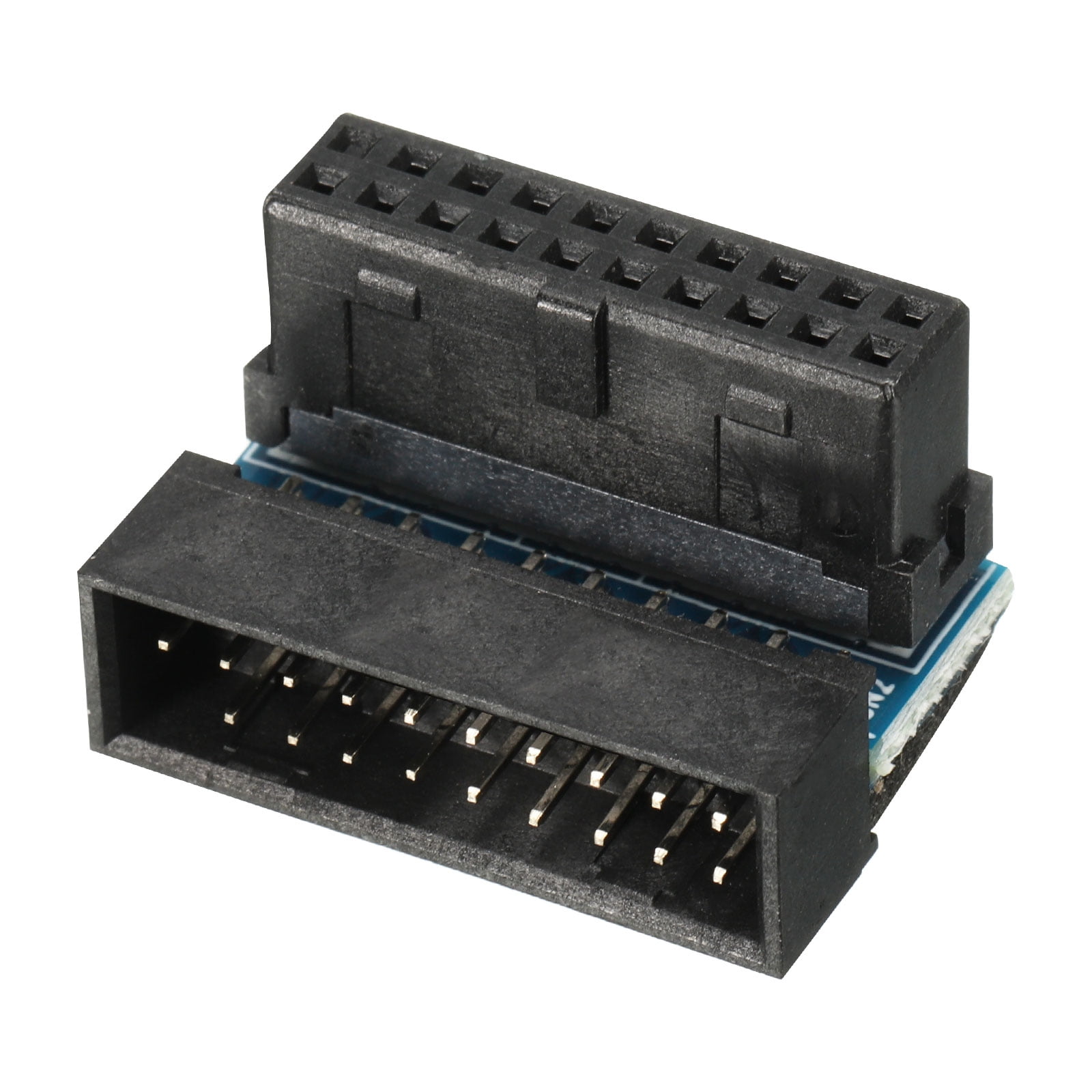 Uxcell USB 3.0 19Pin 90 Degree Adapter, Male to Female Right-Angle ...