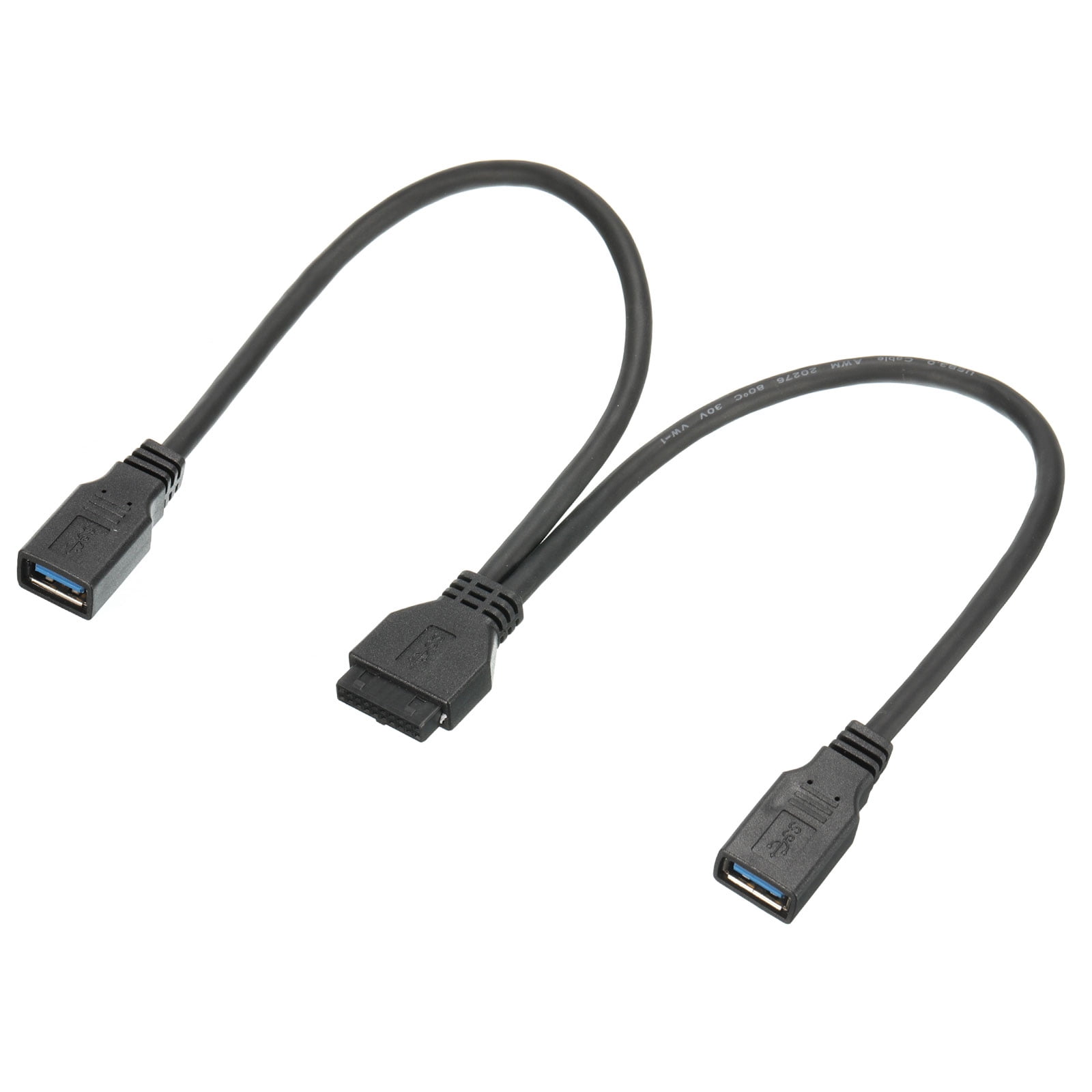 Uxcell USB 3.0 Female to 20 Pin Female Dual Port Splitter Cable ... Uxcell USB 3.0 Female to 20 Pin Female Dual Port Splitter Cable ...