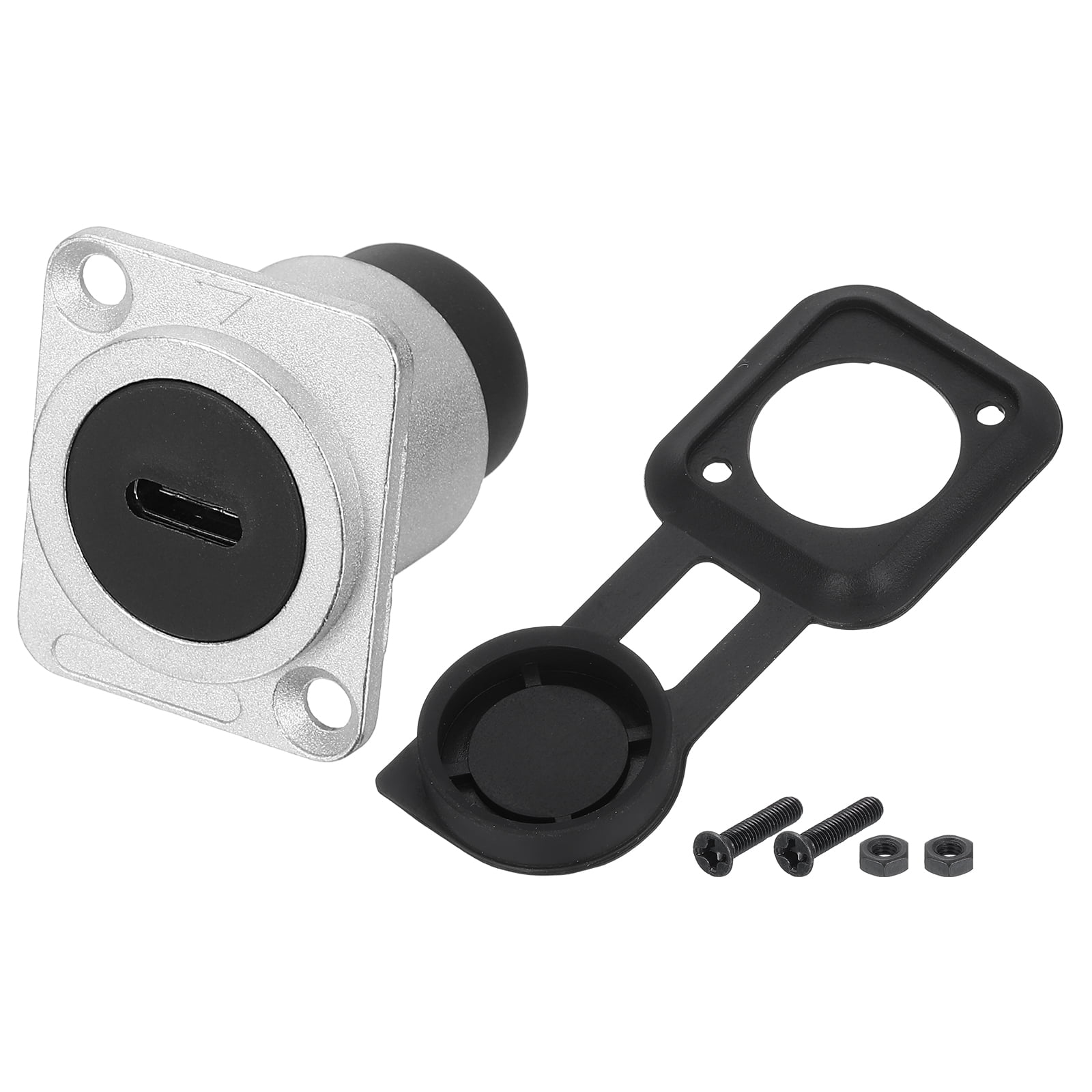 1Pcs Type C Panel Mount Coupler, D-Type USB C Pass Through Connector ...