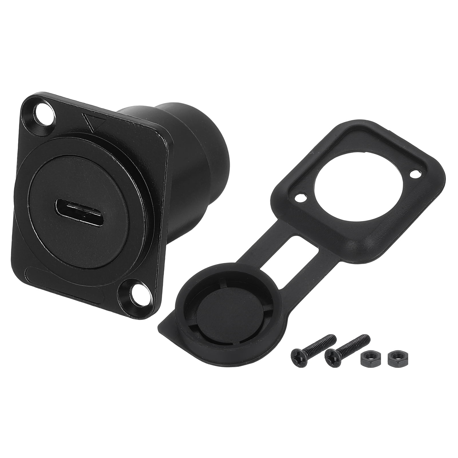 1Pcs Type C Panel Mount Coupler, D-Type USB C Pass Through Connector ...