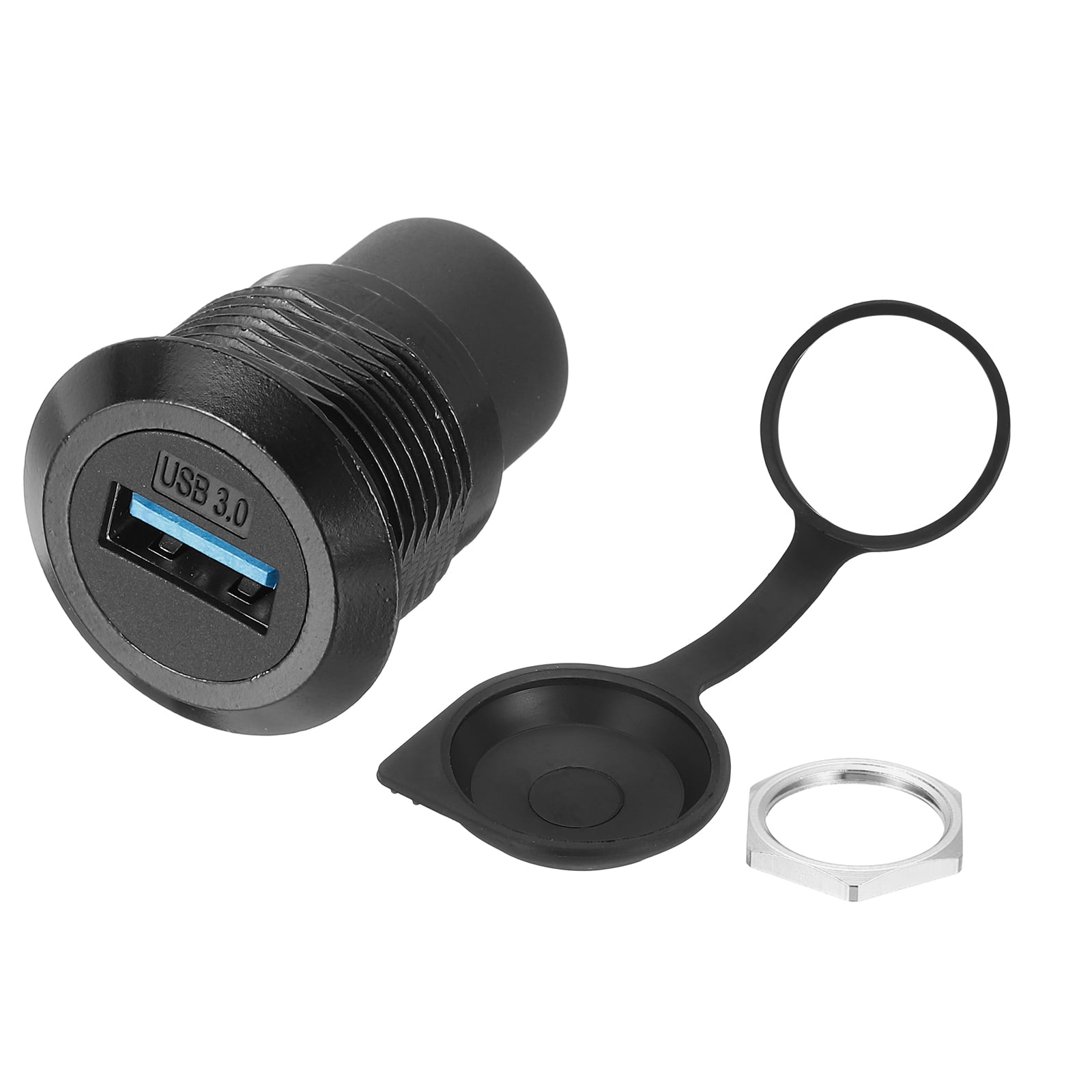 Uxcell USB 3.0 Panel Mount Coupler, D-Type Wall Outlet USB Pass Through ...