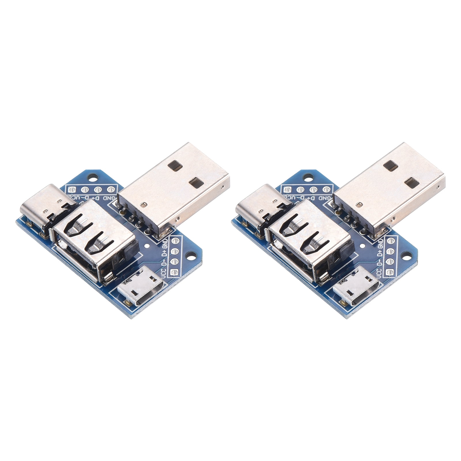 Uxcell USB Break Out Board Micro Male to Type C Adapter Board 1.44"x1 ...