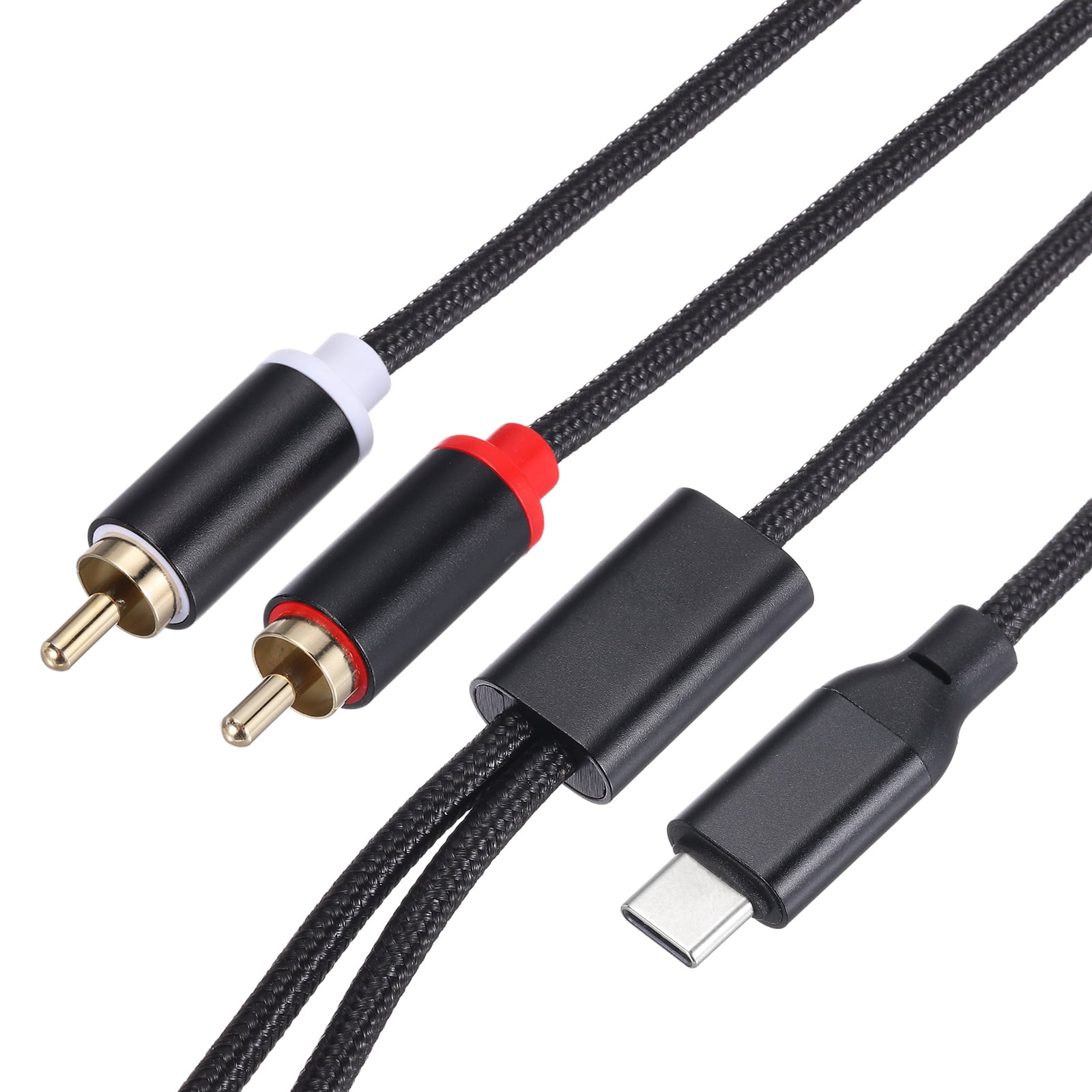 Uxcell USB C to 2RCA Cable, Type-C to 2RCA Male Jack Plug Adapter Audio ...