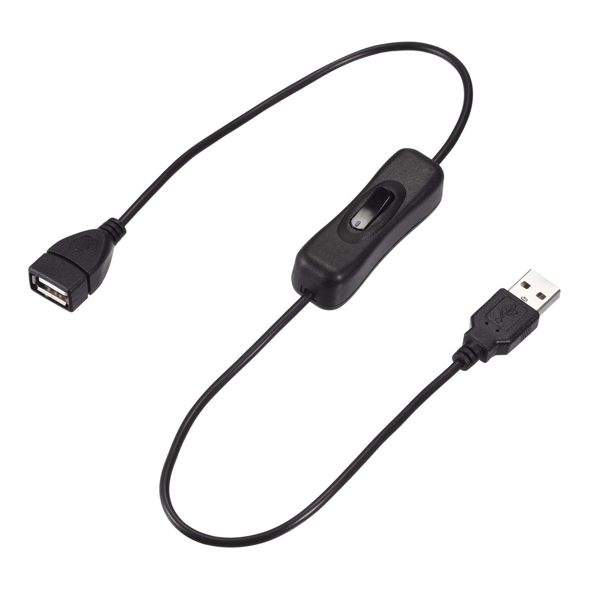 Uxcell USB Cable with ON/Off Switch USB Male to Female Extension Cord ...