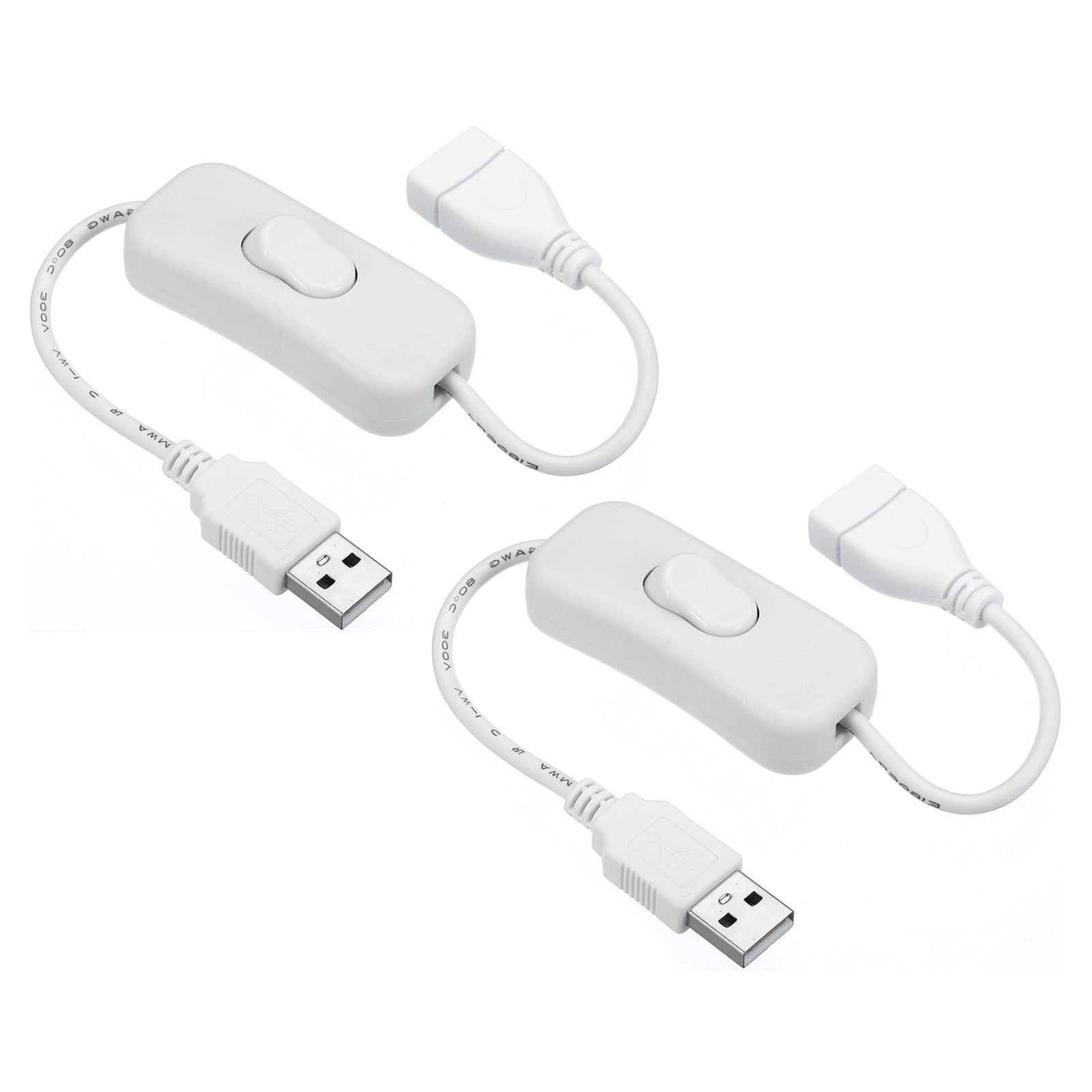 Uxcell USB Extension Cable with ON/Off Switch Extension Cords Adapter ...