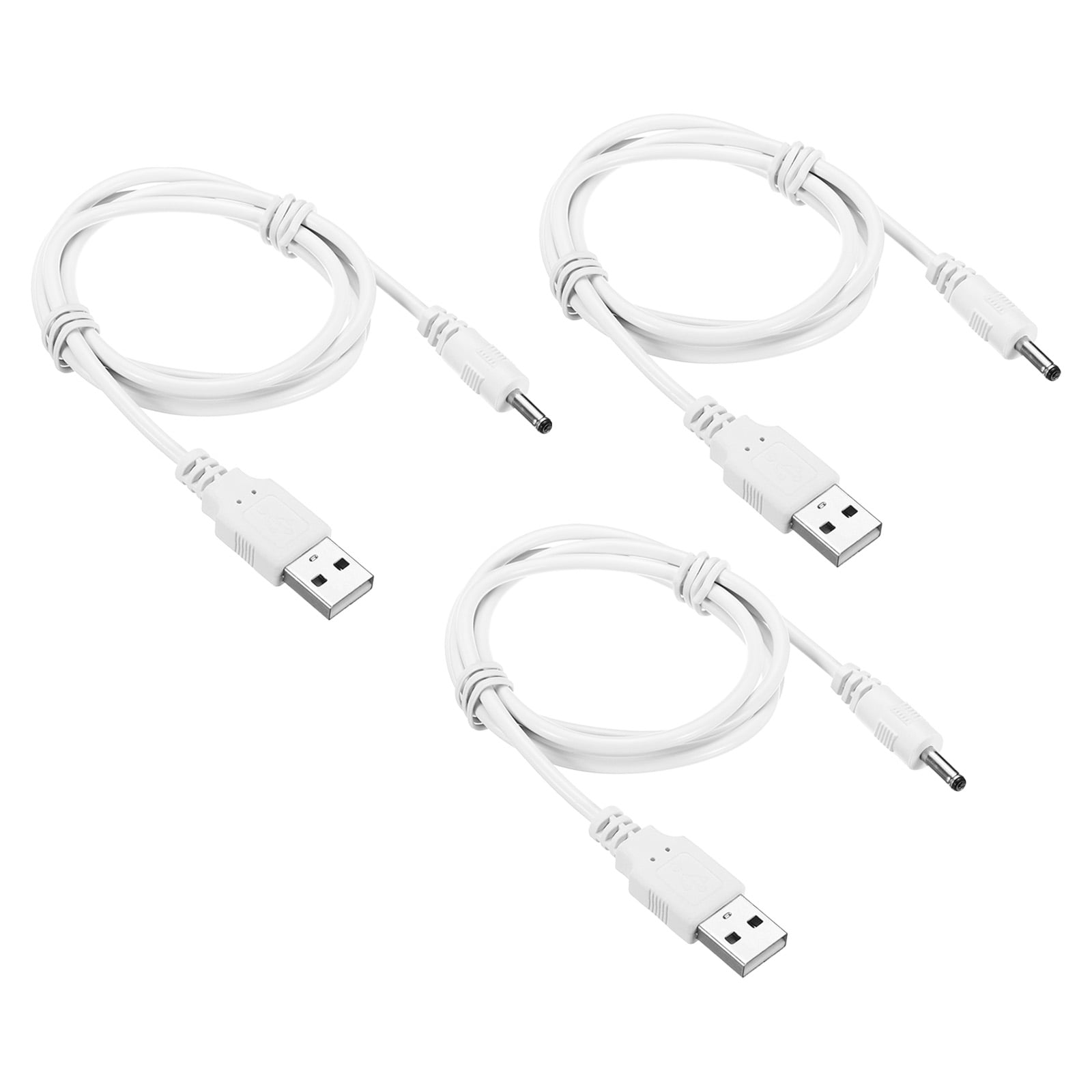Uxcell USB Male to DC 3.5 x 1.35 mm Male Power Cord 100cm Charging ...