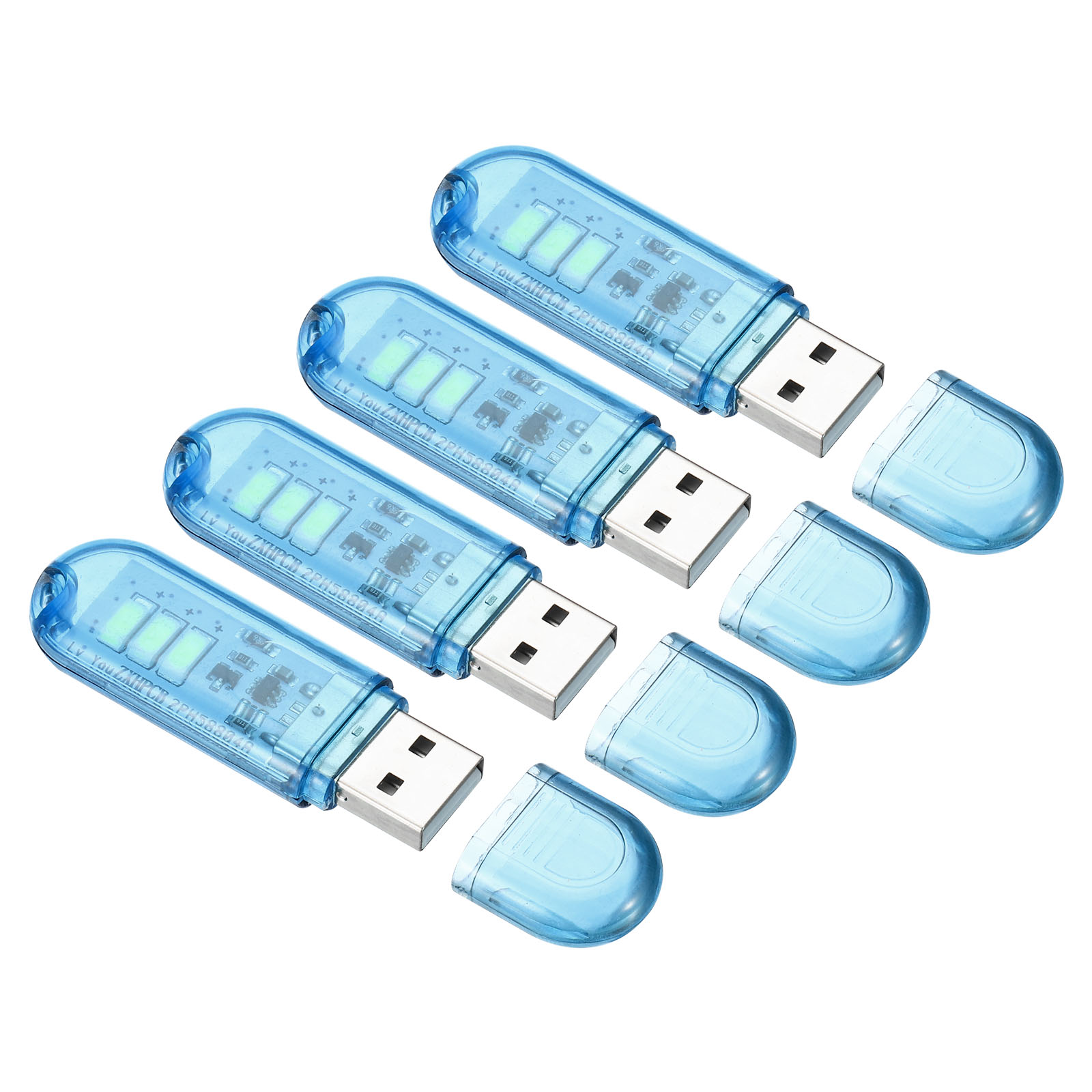 Uxcell USB Night Light Portable Plug in LED Light Stick with 3 Lamp ...