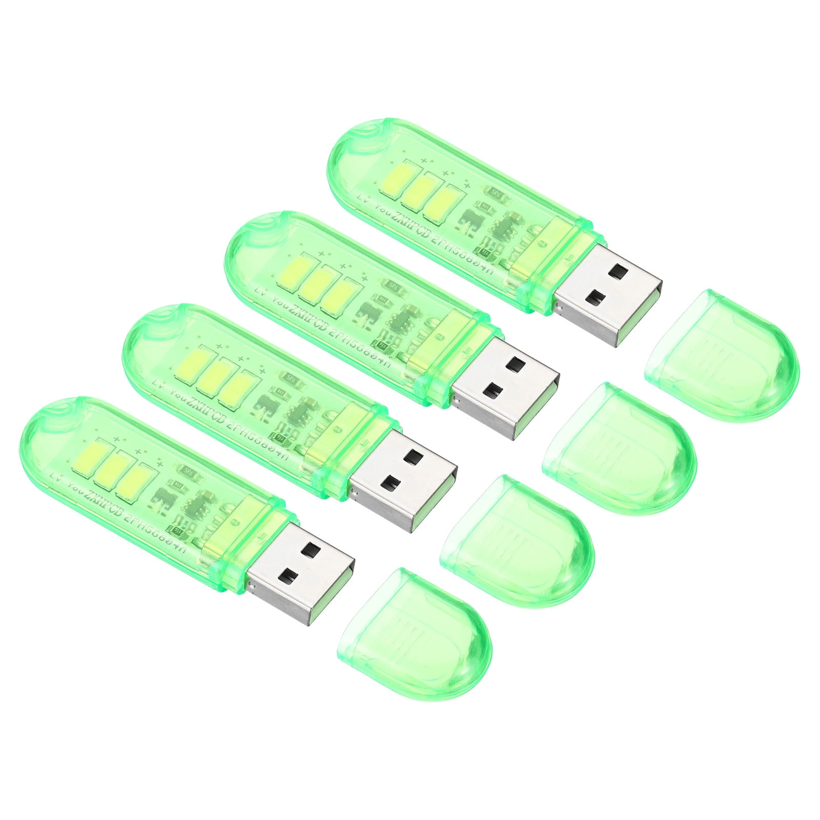 Uxcell USB Night Light Portable Plug in LED Light Stick with 3 Lamp ...