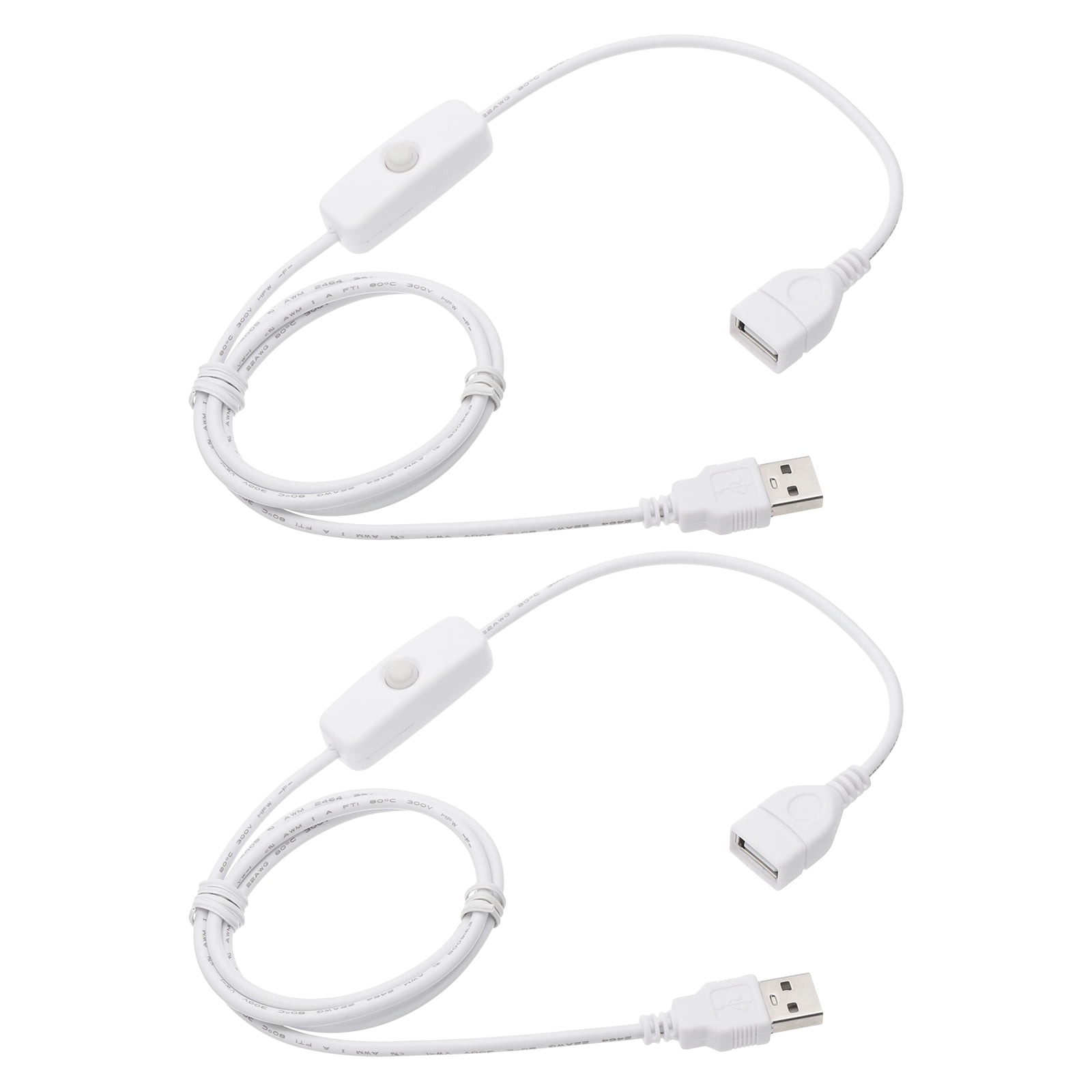 Uxcell USB Switch Extension Cable with Switch, Inline Button Switch ...