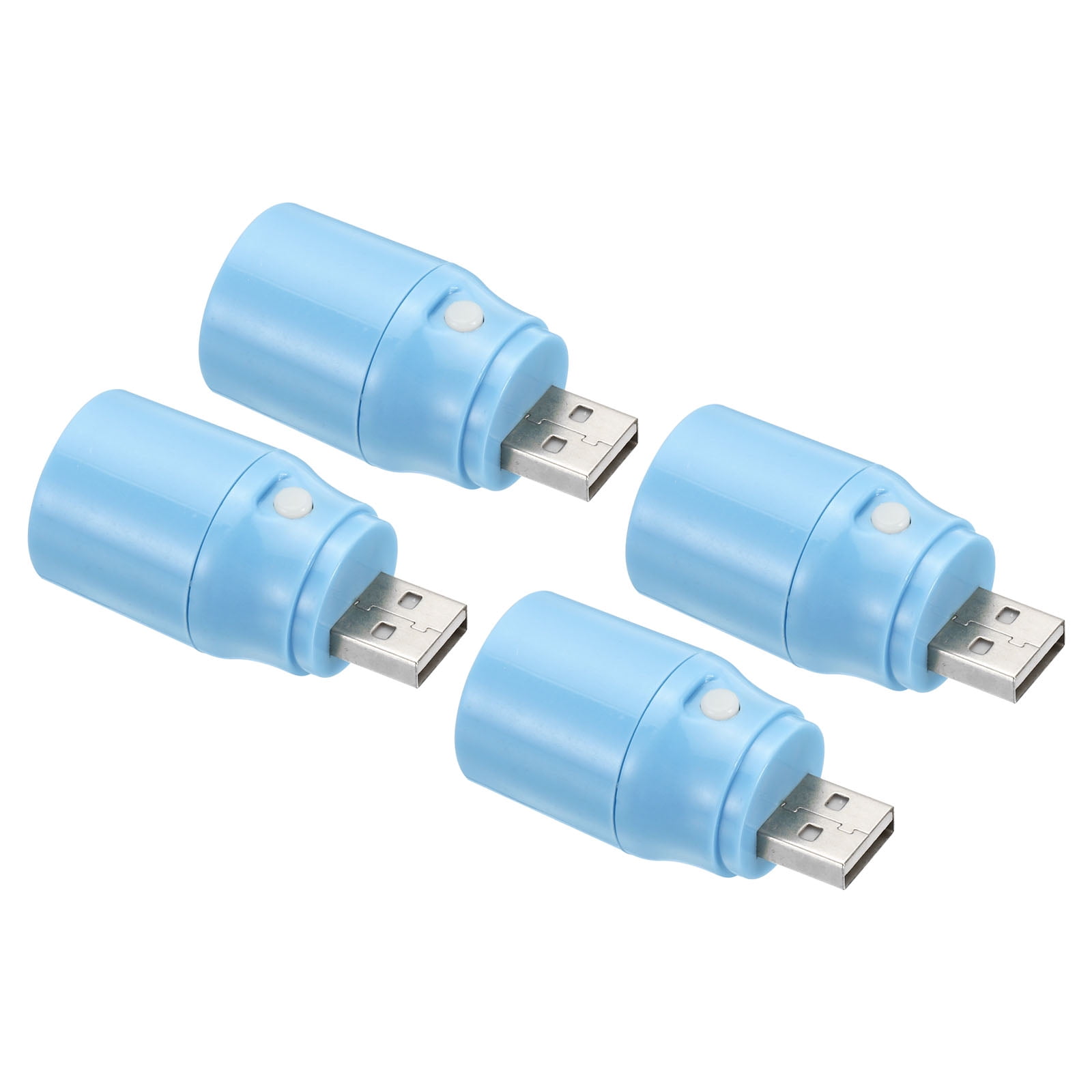 Uxcell USB Torch Rechargeable Portable Small LED Flashlight with Switch ...