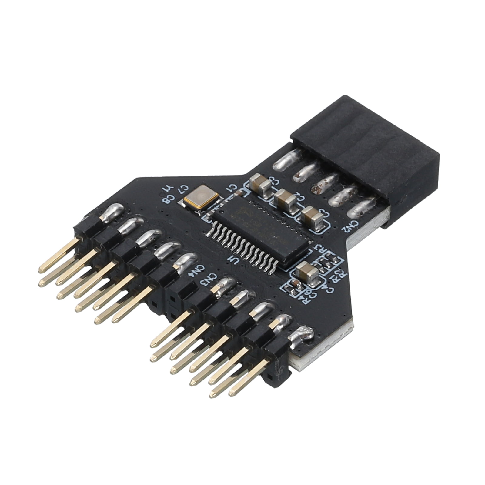 Uxcell USB2.0 9Pin 1 to 2 Motherboard Extension Port HUB Splitter ...