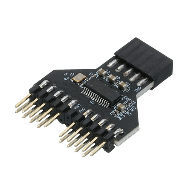 Uxcell USB2.0 9Pin 1 to 2 Motherboard Extension Port HUB Splitter ...