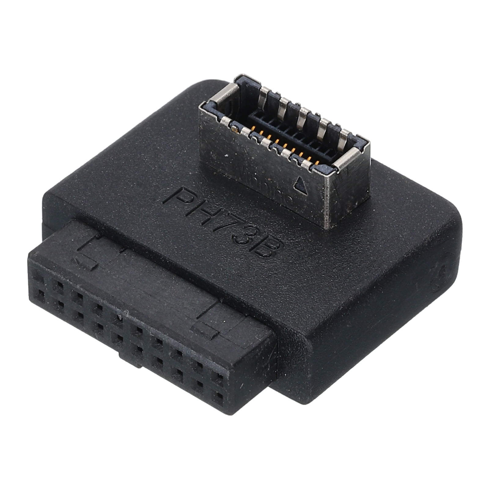 Uxcell USB3.0 19Pin TYPE-E Right Angle Adapter Front Panel Header Type ...