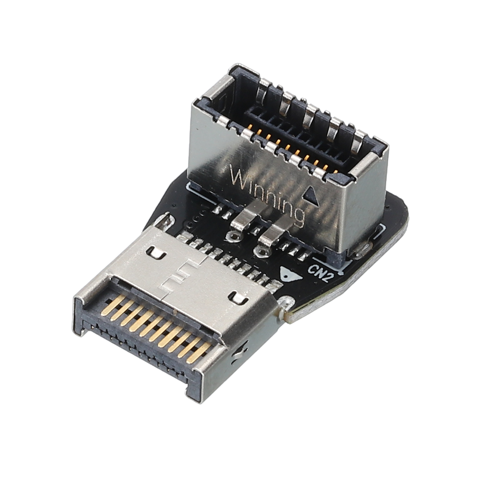 Uxcell USB3.1 TYPE-E 90 Degree Adapter Right Angle Front Panel Header ...