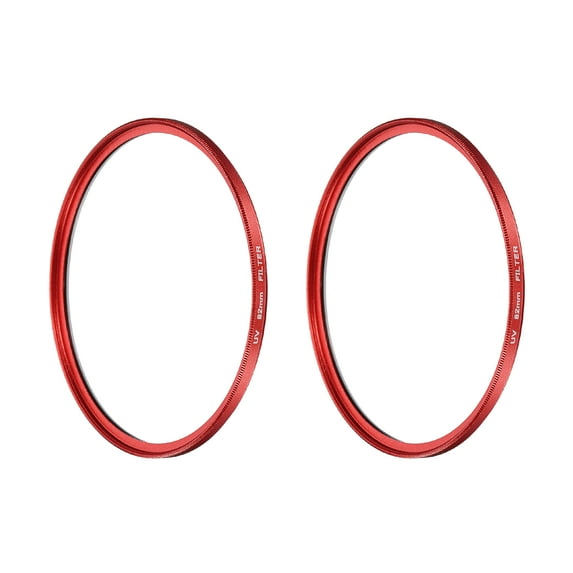 Uxcell Ultra Slim Lens Filter (82mm, 2Pcs) - Multi Coating, Aluminum ...