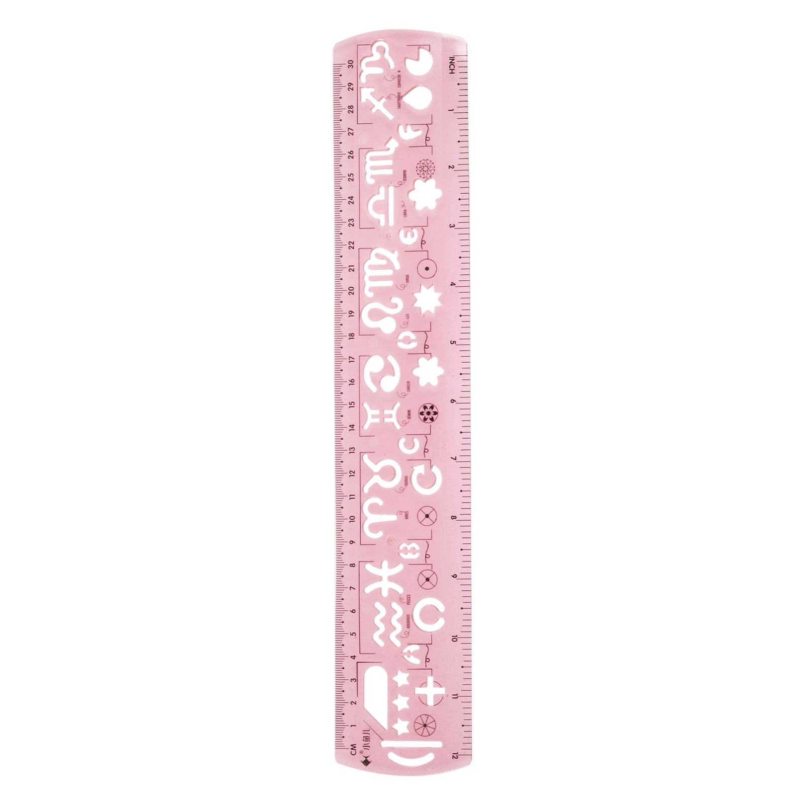 Uxcell Unbreakable Flexible Rulers 30cm/12" Double Scale Shatterproof ...