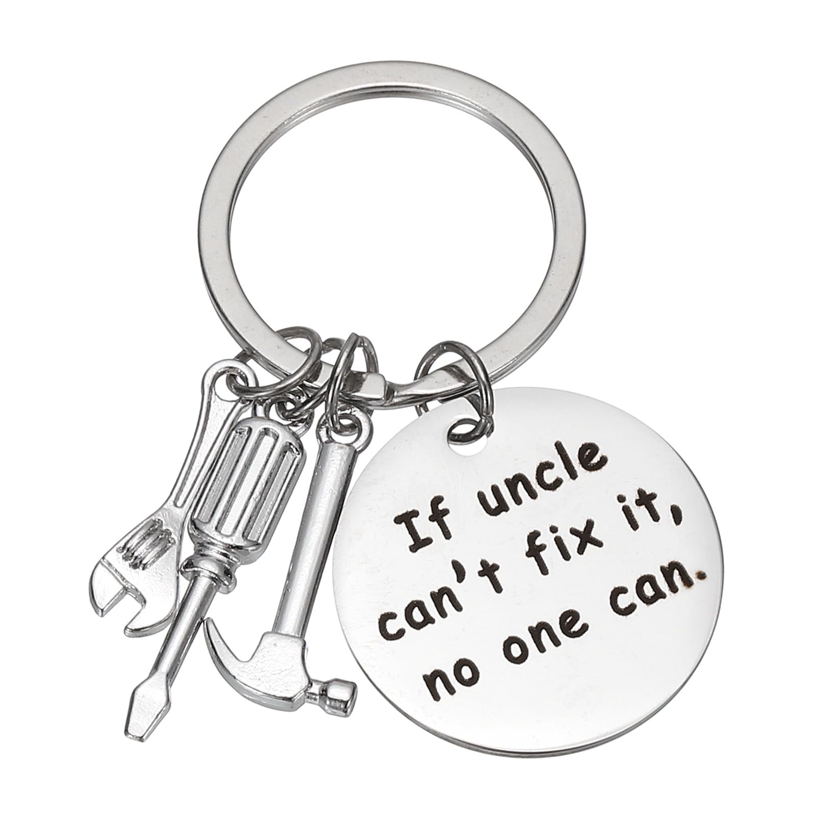 Uxcell Uncle Keychain Funny Key Chain Gifts from Son, Uncle Style ...