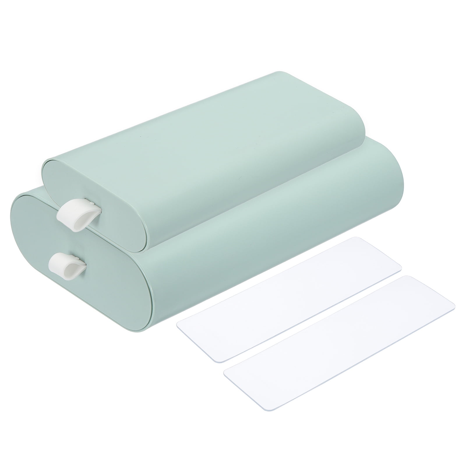 Uxcell Under Desk Drawer Self-Adhesive Slide Out Storage Box Attachable ...