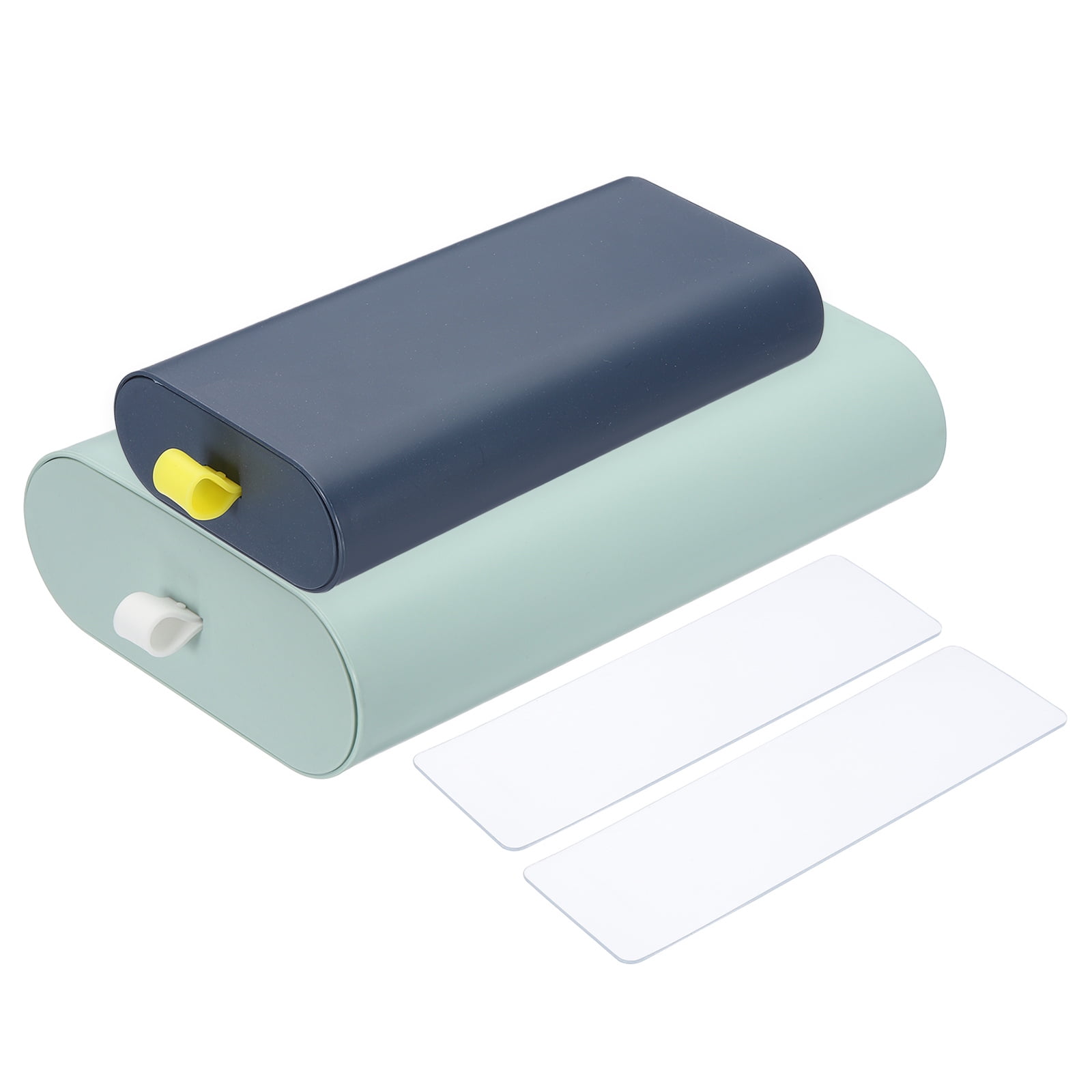 Uxcell Under Desk Drawer Self-Adhesive Slide Out Storage Box Attachable ...