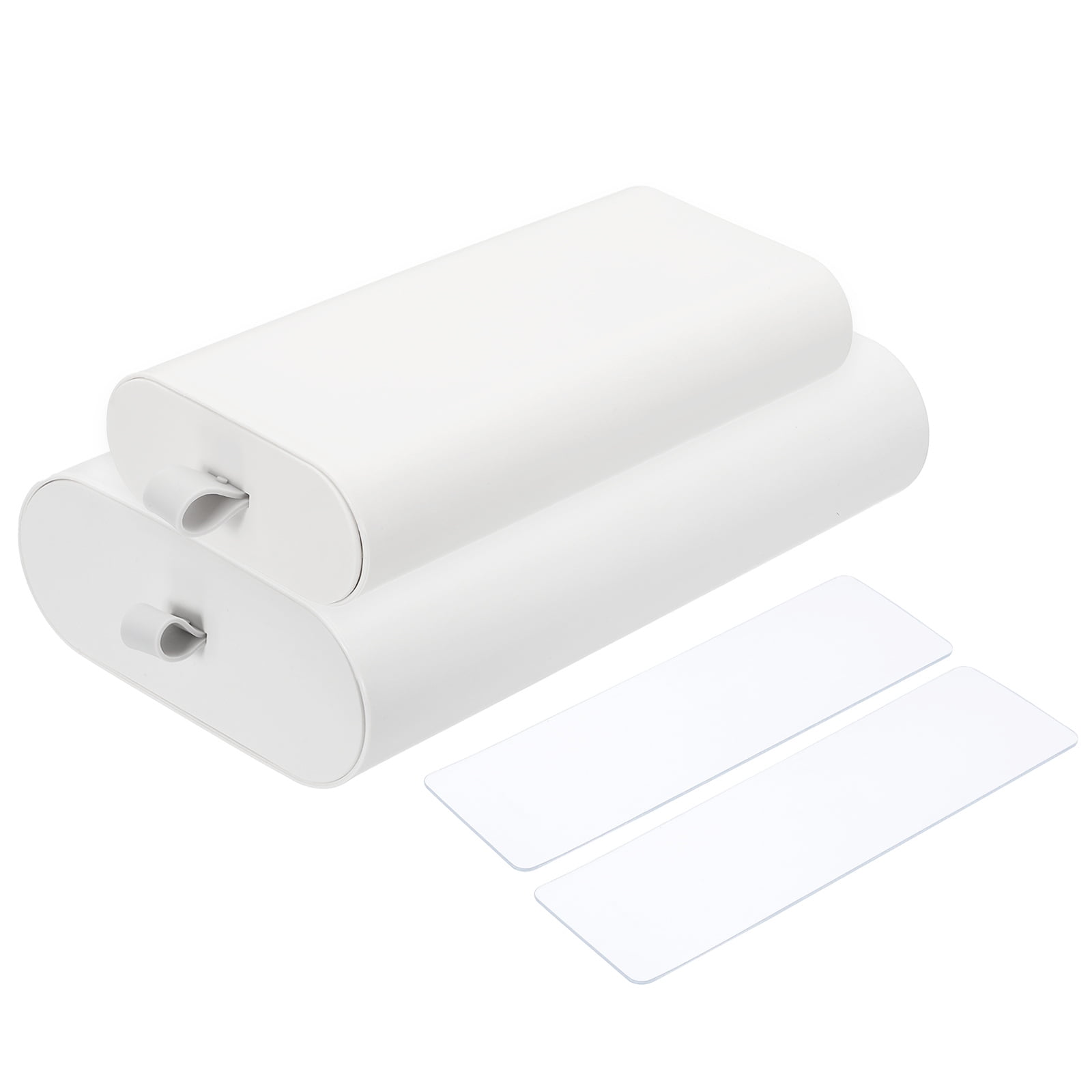 Uxcell Under Desk Drawer Self-Adhesive Slide Out Storage Box Attachable ...