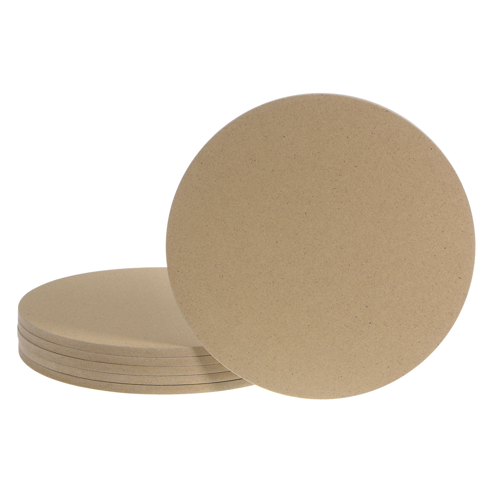 Uxcell Unfinished Wood Circles Disc Cutouts, 6" Wood Round Slices, 0.2 ...