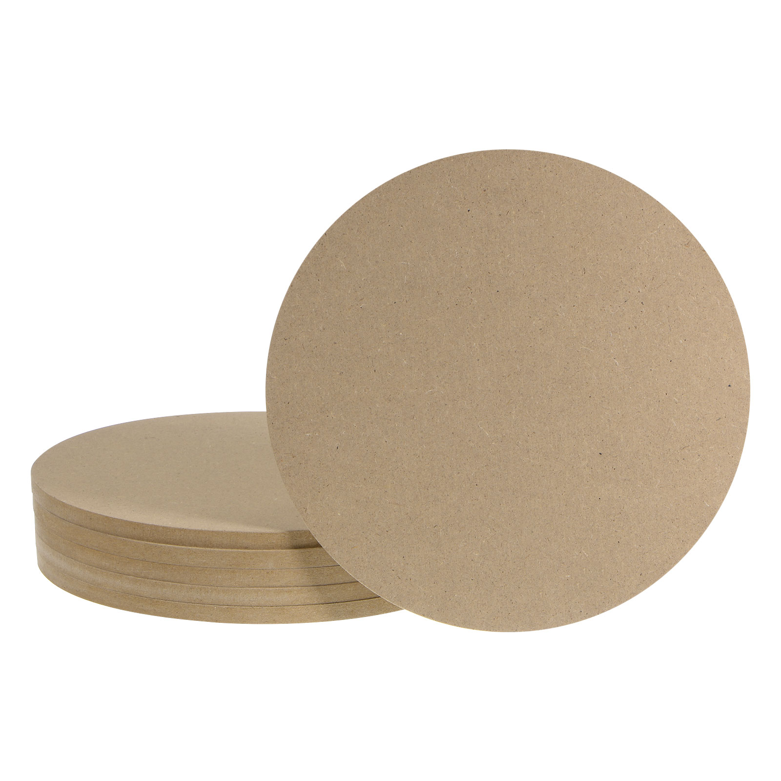 Uxcell Unfinished Wood Circles Disc Cutouts, 8" Wood Round Slices, 0.31 ...