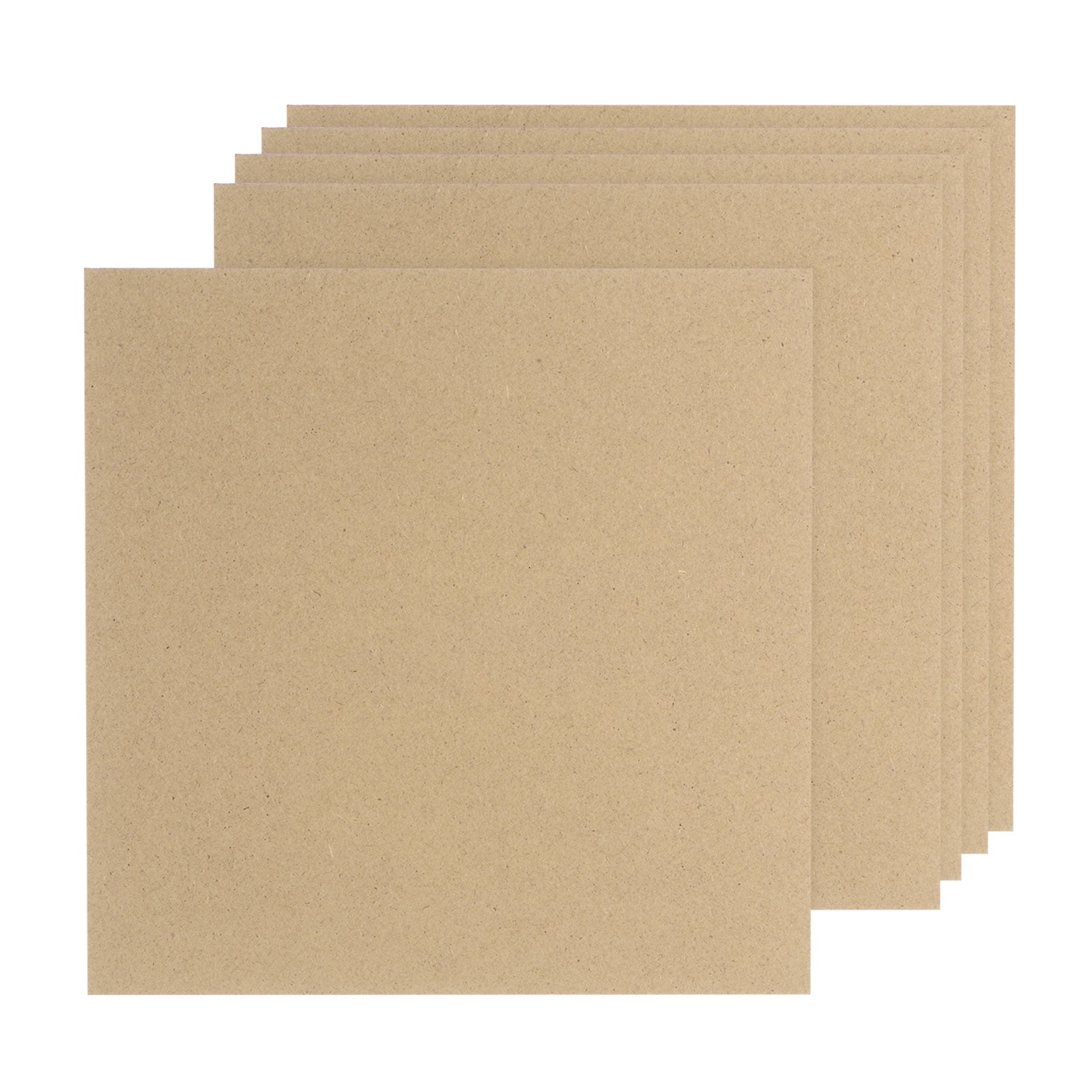 Uxcell Unfinished Wood Square Cutouts, 6" Wood Slices, 0.12" Thick 5 ...