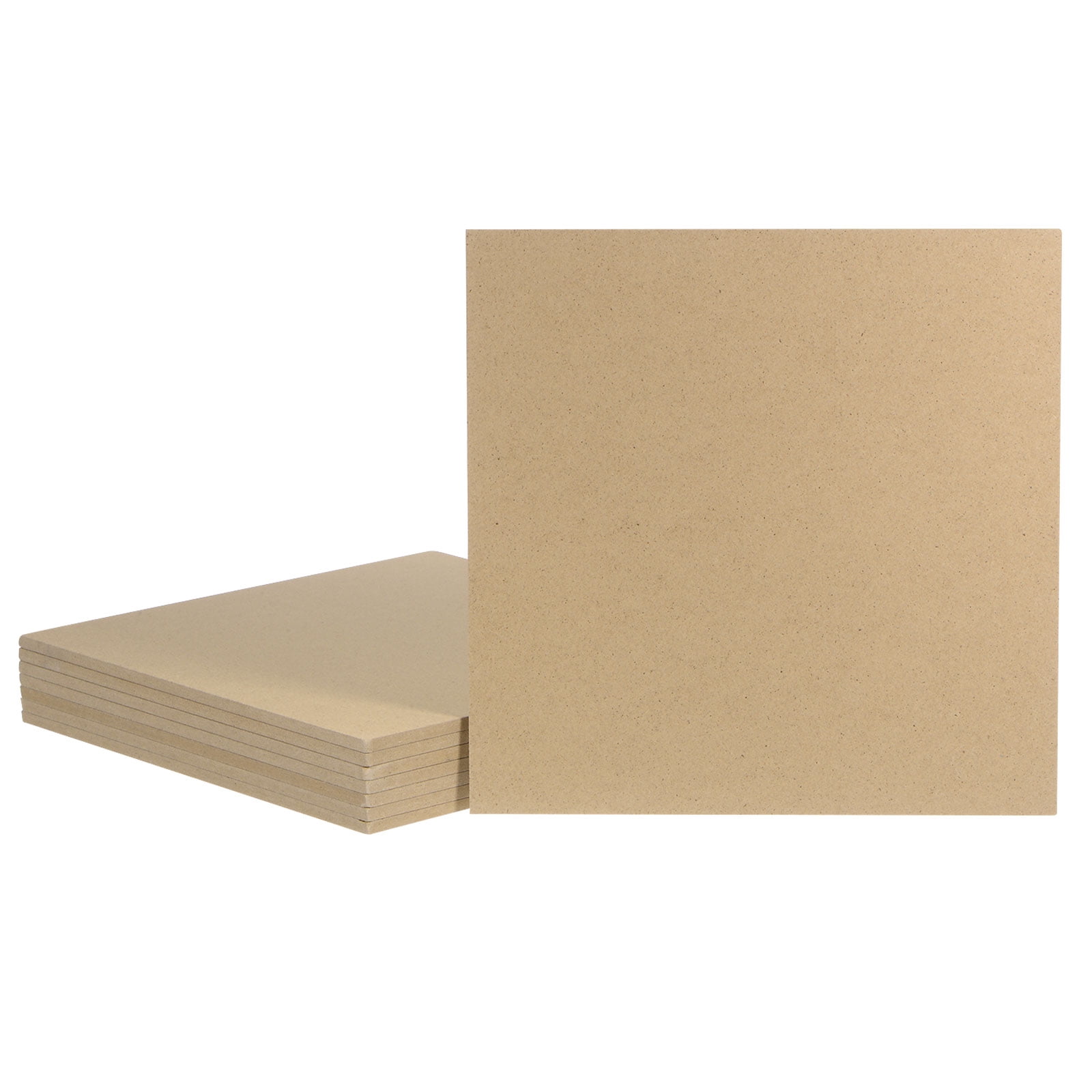 Uxcell Unfinished Wood Square Cutouts, 8" Wood Slices, 0.2" Thick 8 ...
