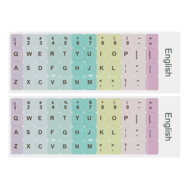 Uxcell Universal English Keyboard Stickers, Replacement Keyboard ...