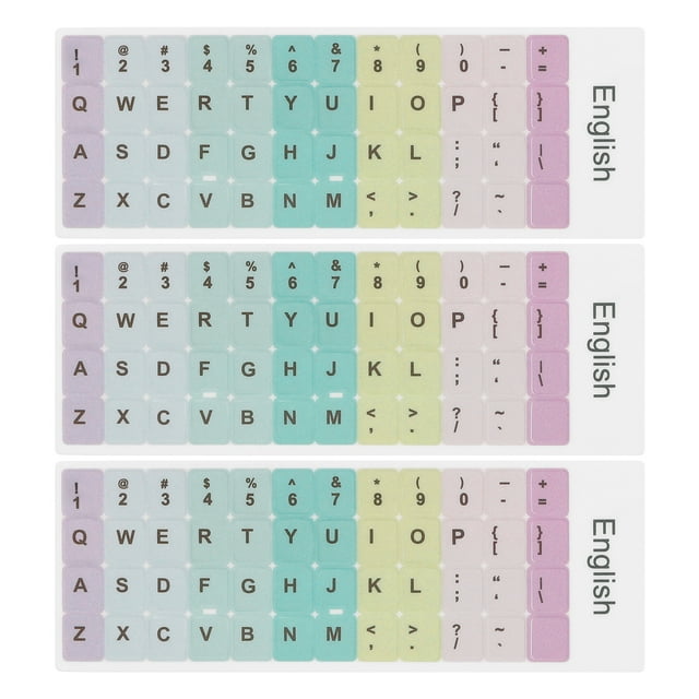 Uxcell Universal English Keyboard Stickers, Replacement Keyboard ...